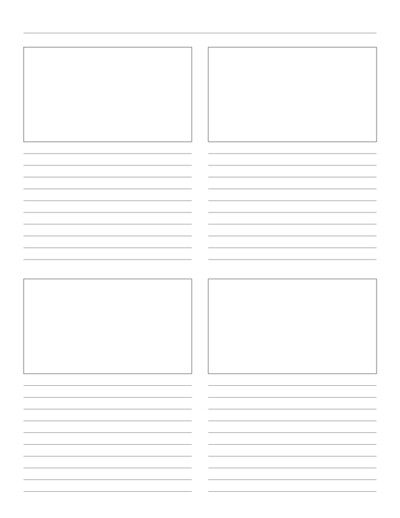 Storyboard Paper Template Generator