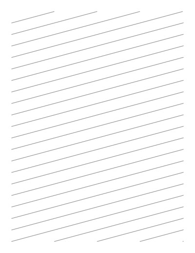 Diagonal Lined Notebook Paper | Slant Ruled Template Maker